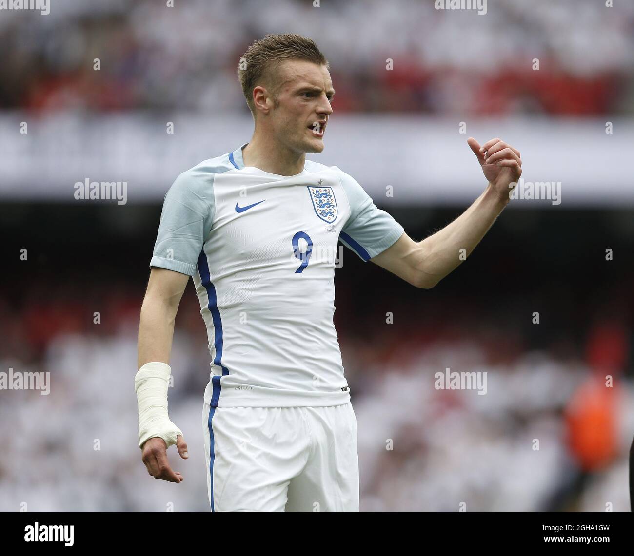 Jamie Vardy of England during the international friendly match at the ...