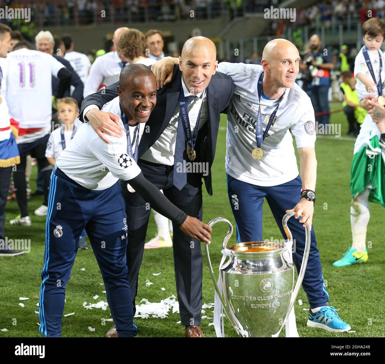 Italy captain lifts trophy hi-res stock photography and images - Alamy