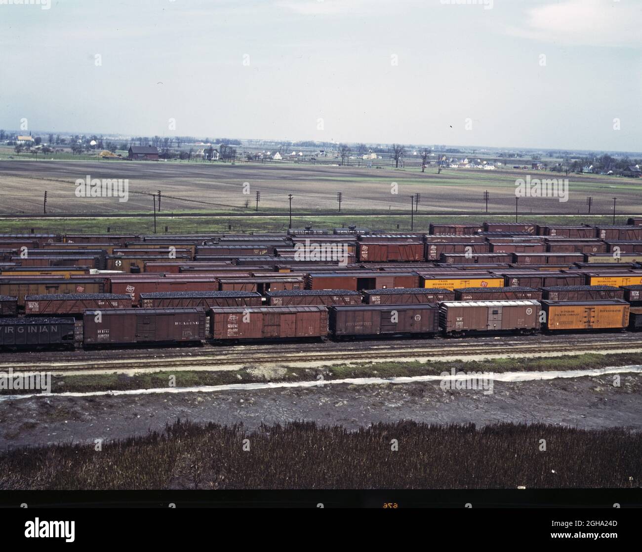 USA in color 1939 Railroads Stock Photo - Alamy