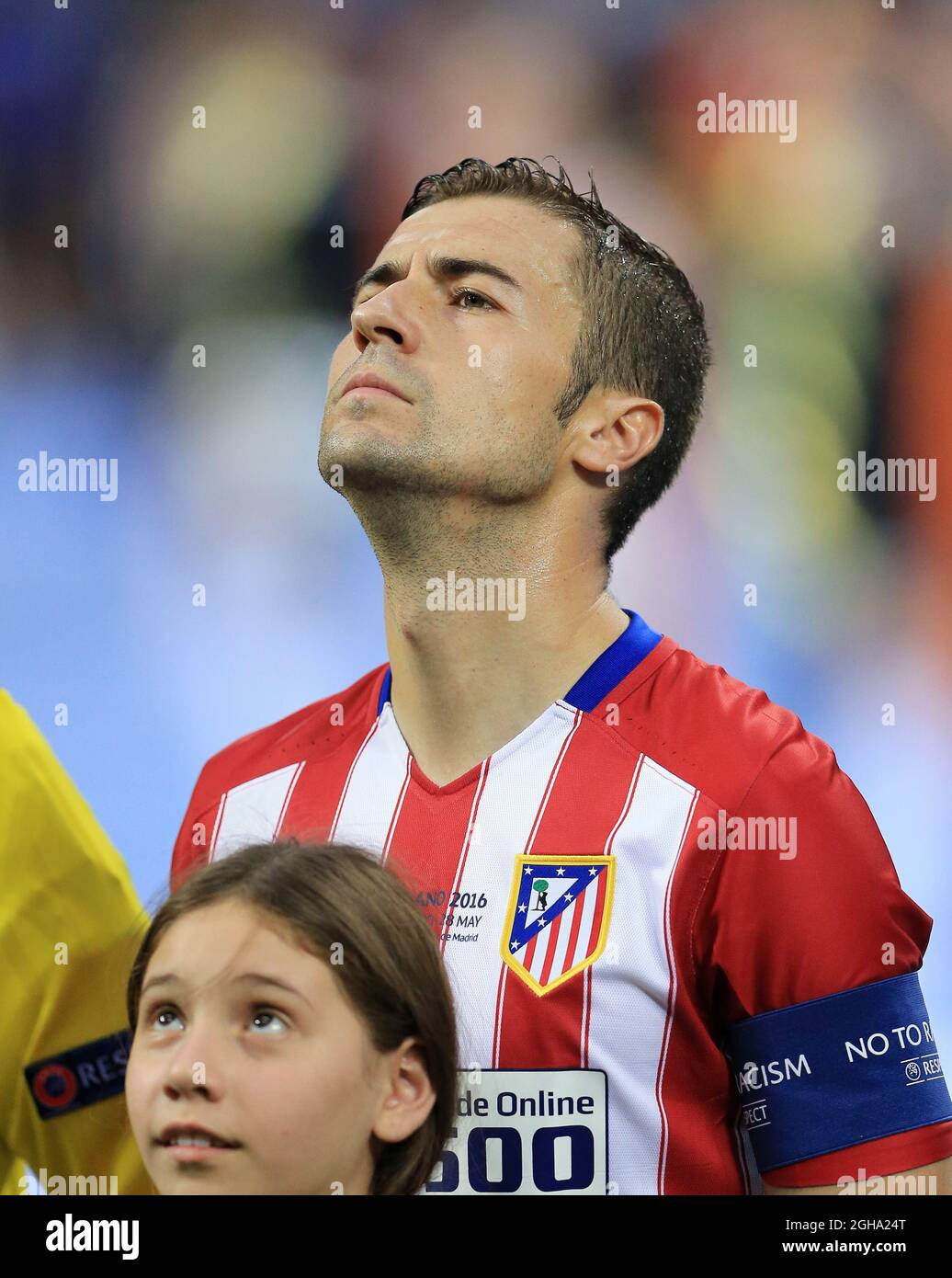 Atletico Madrid's Gabi looks on during the UEFA Champions League Final ...
