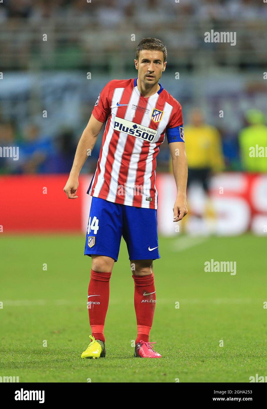 Atletico Madrid's Gabi in action during the UEFA Champions League Final ...