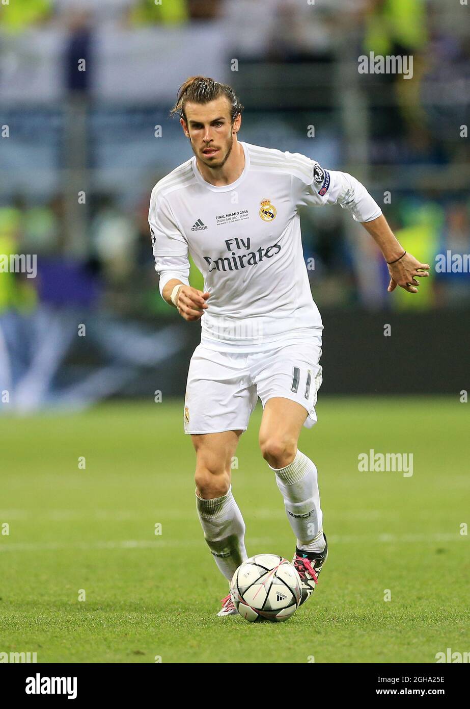 Real Madrid's Gareth Bale in action during the UEFA Champions League ...