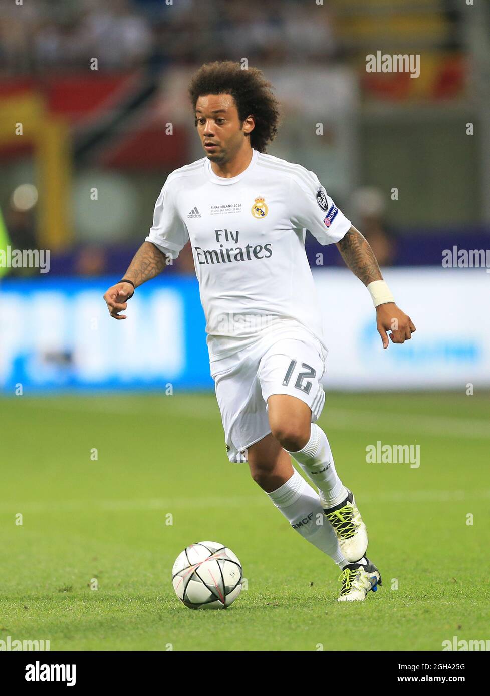 Real Madrid's Marcelo in action during the UEFA Champions League Final ...