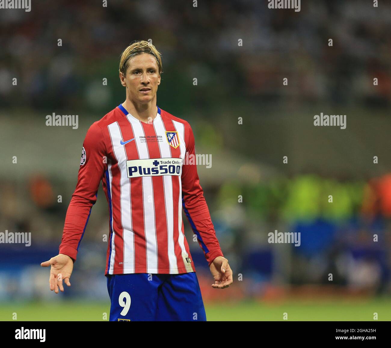 Atletico Madrid's Fernando Torres in action during the UEFA Champions ...