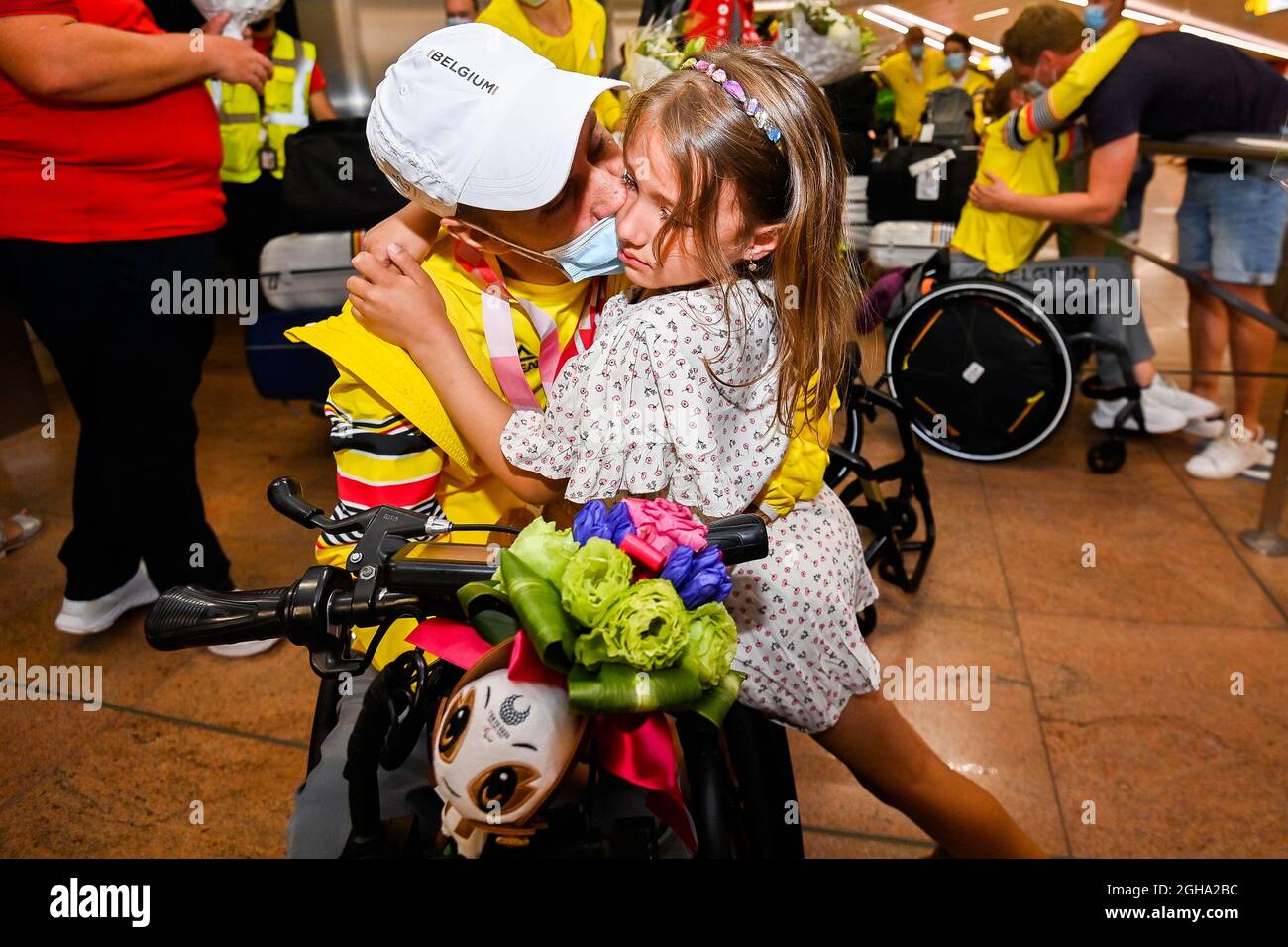 Paralympian athlete Roger Habsch pictured at the return of several ...
