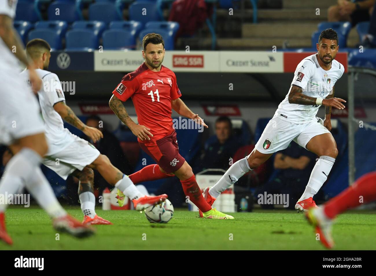 Renato Steffen (Switzerland)Emerson Palmieri (Italy) during the Fifa ...