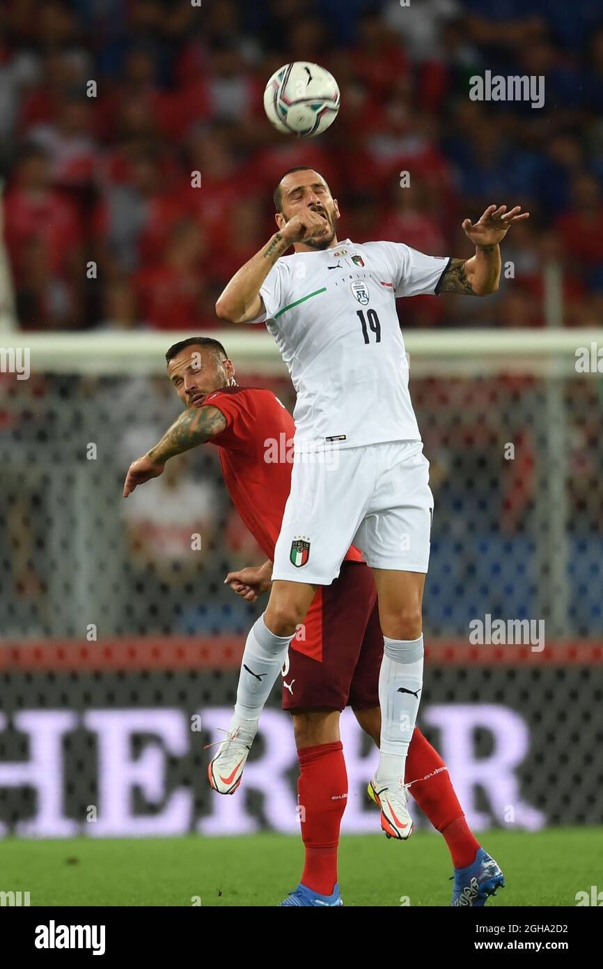 Leonardo Bonucci (Italy)Haris Seferovic (Switzerland) during the Fifa ...