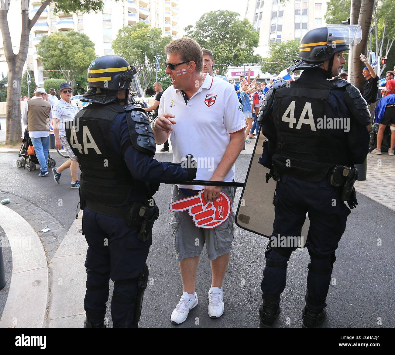 England football fan police hi-res stock photography and images - Alamy
