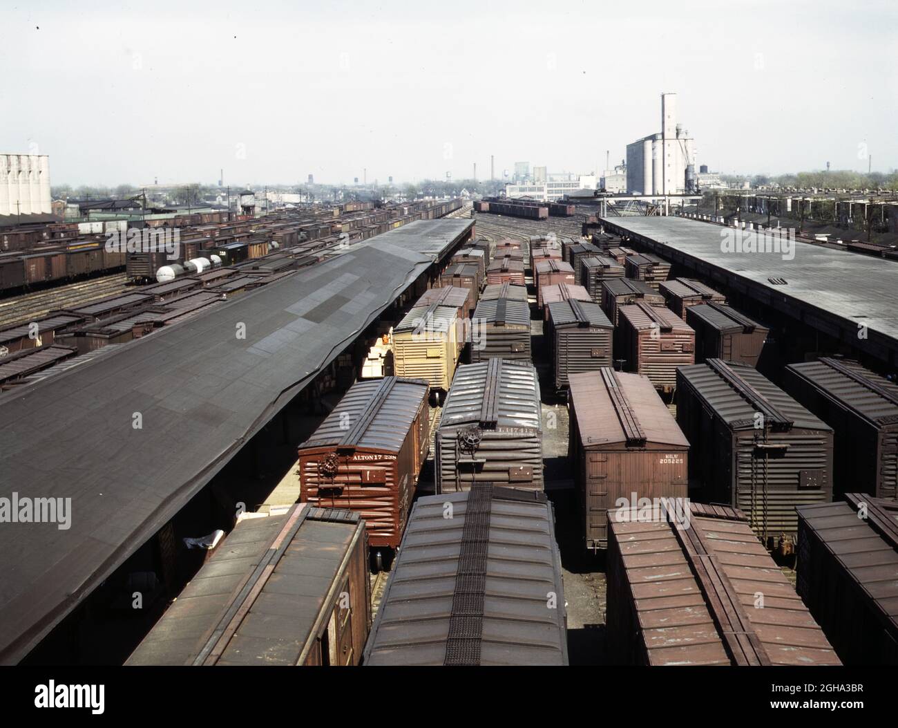 USA in color 1939 Railroads Stock Photo - Alamy