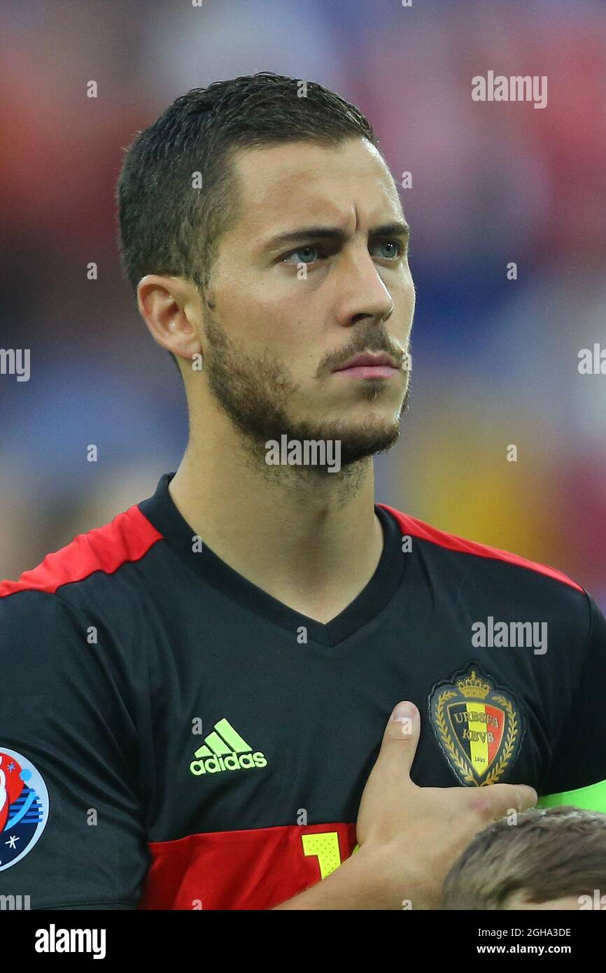 Eden Hazard of Belgium during the UEFA European Championship 2016 match ...