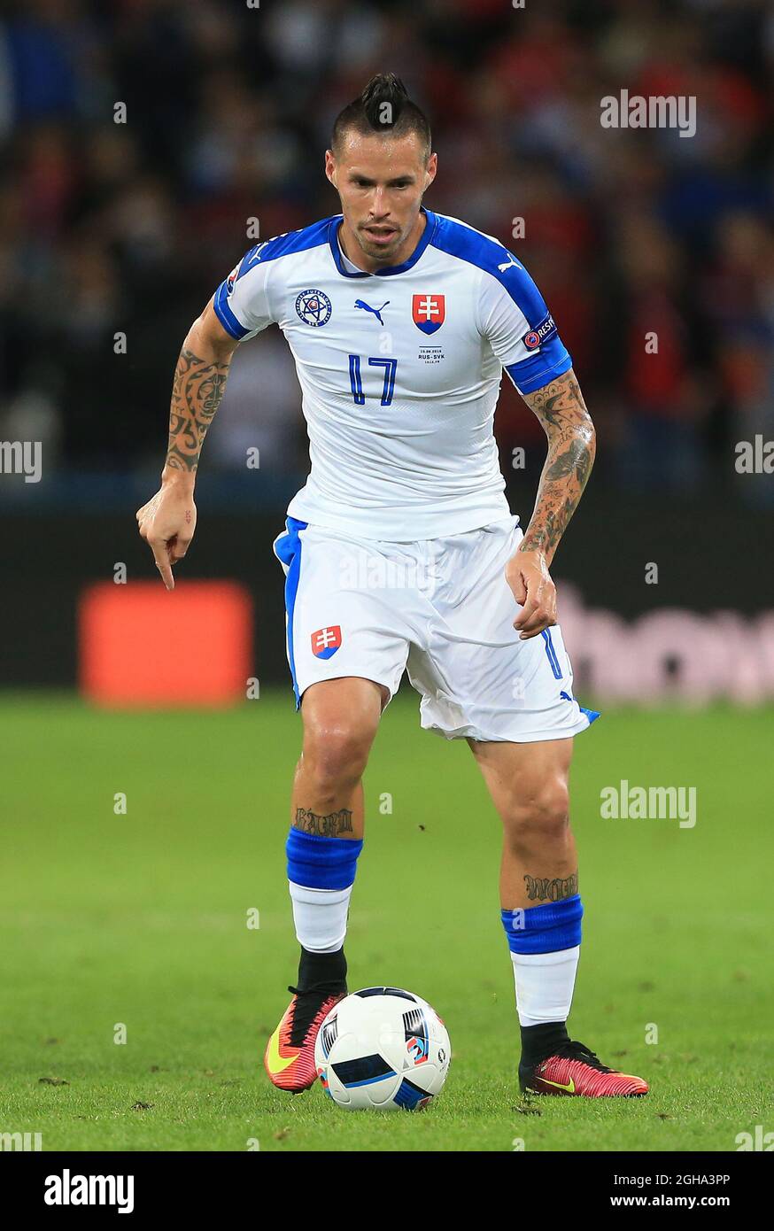 Marek Hamsik of Slovakia during the UEFA European Championship 2016 ...