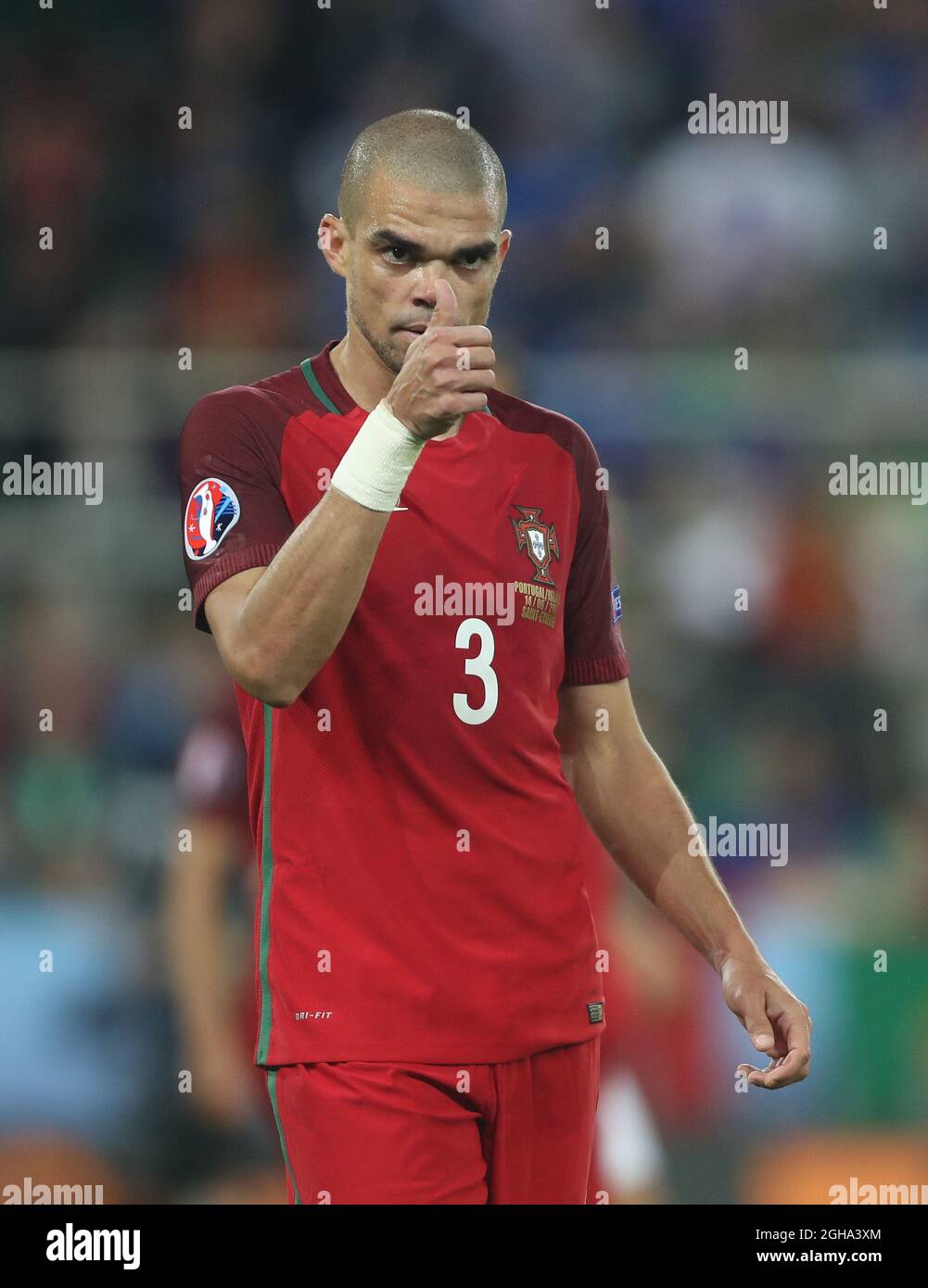 Pepe of Portugal during the UEFA European Championship 2016 match at ...