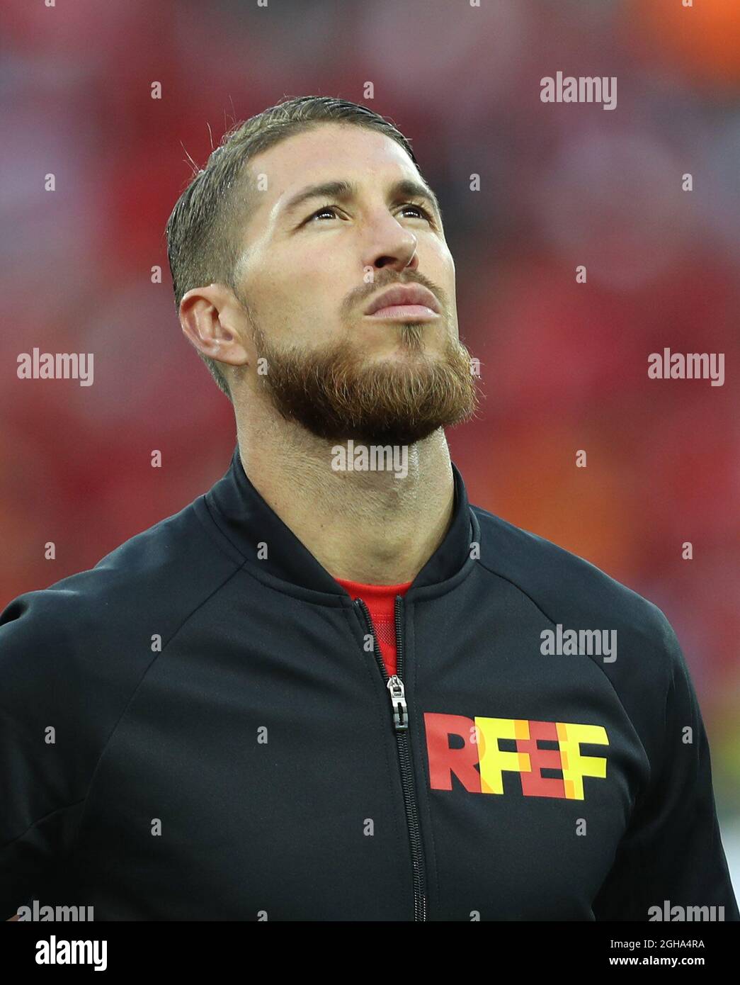 Sergio Ramos of Spain during the UEFA European Championship 2016 match ...