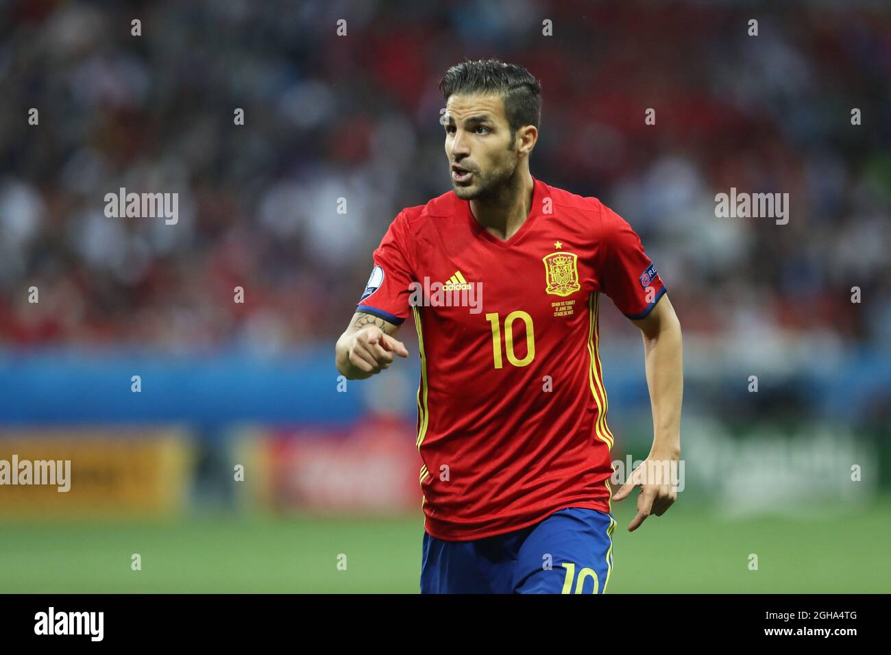 Cesc Fabregas of Spain during the UEFA European Championship 2016 match ...