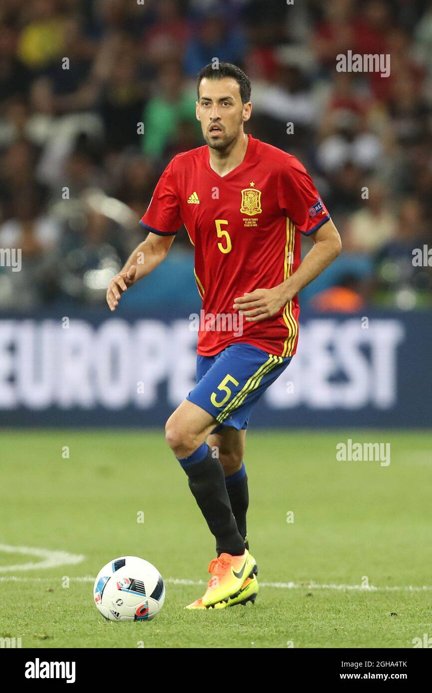 Sergio Busquets of Spain during the UEFA European Championship 2016 ...
