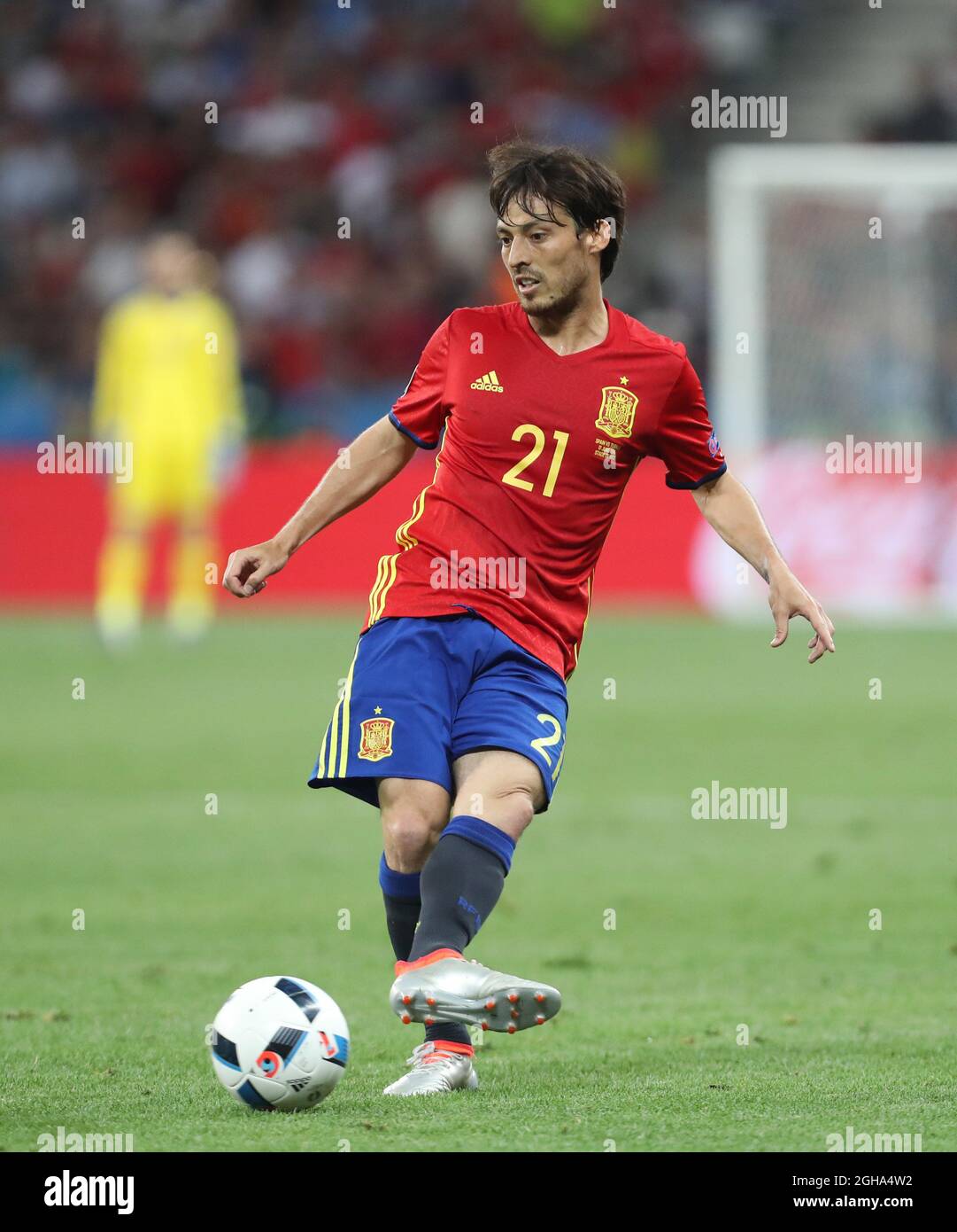 David Silva of Spain during the UEFA European Championship 2016 match ...
