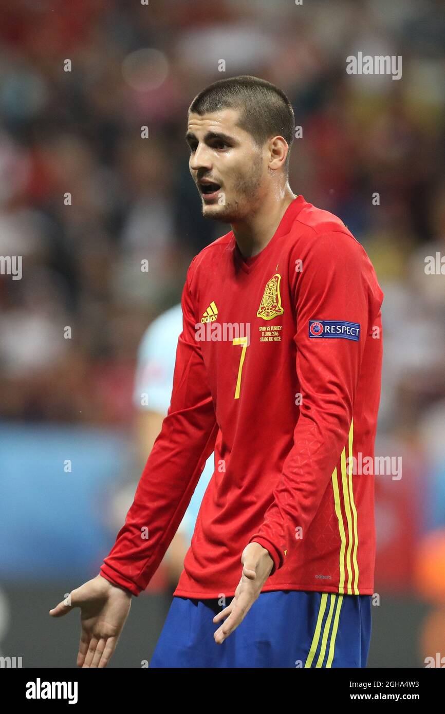 Alvaro Morata of Spain during the UEFA European Championship 2016 match ...