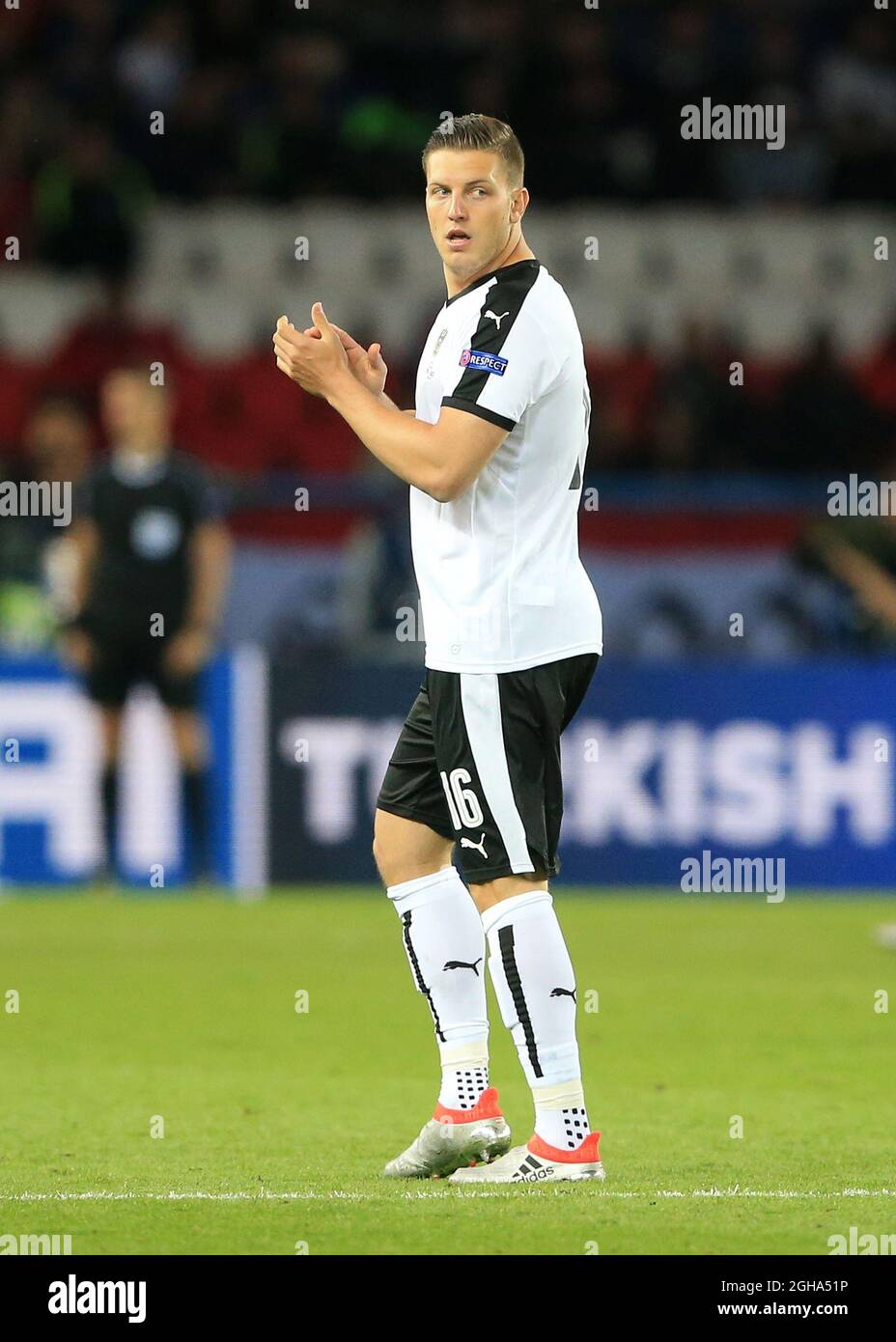 Austria's Kevin Wimmer in action during the UEFA European Championship ...