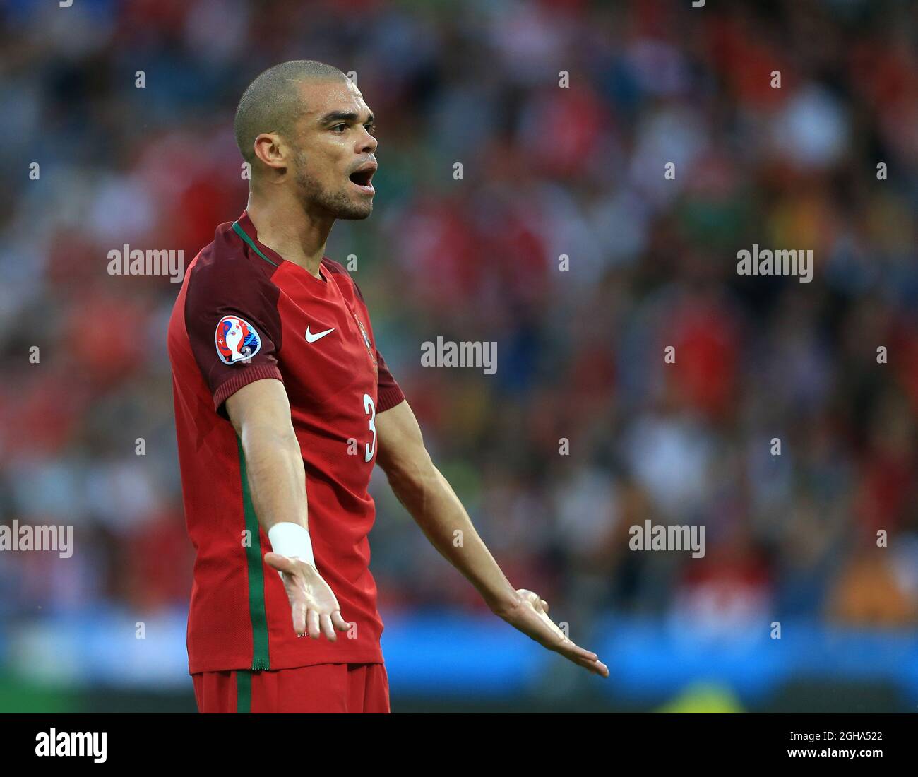 Portugal's Pepe in action during the UEFA European Championship 2016 ...