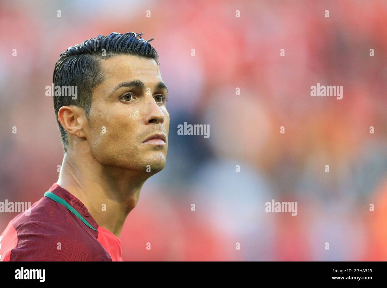 Portugal's Cristiano Ronaldo looks on during the UEFA European ...