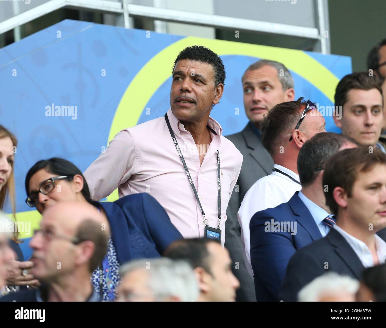 TV reporter Chris Kamara during the UEFA European Championship 2016 ...