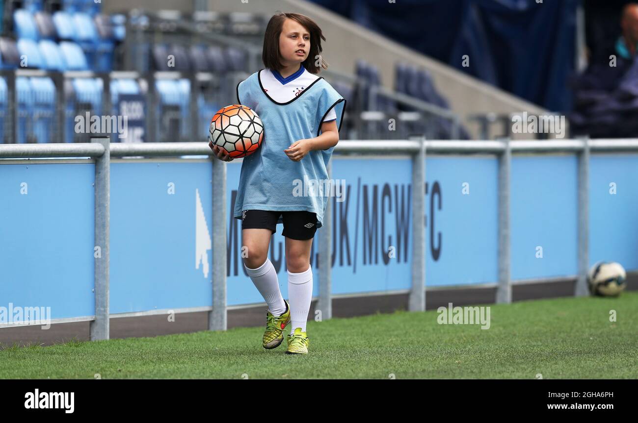 Ball Kid during the WSL match at The Academy Stadium. Photo credit ...