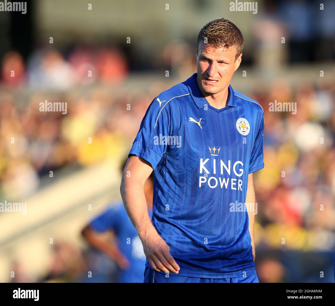 Leicester City's Robert Huth in action during the Pre-Season Friendly ...
