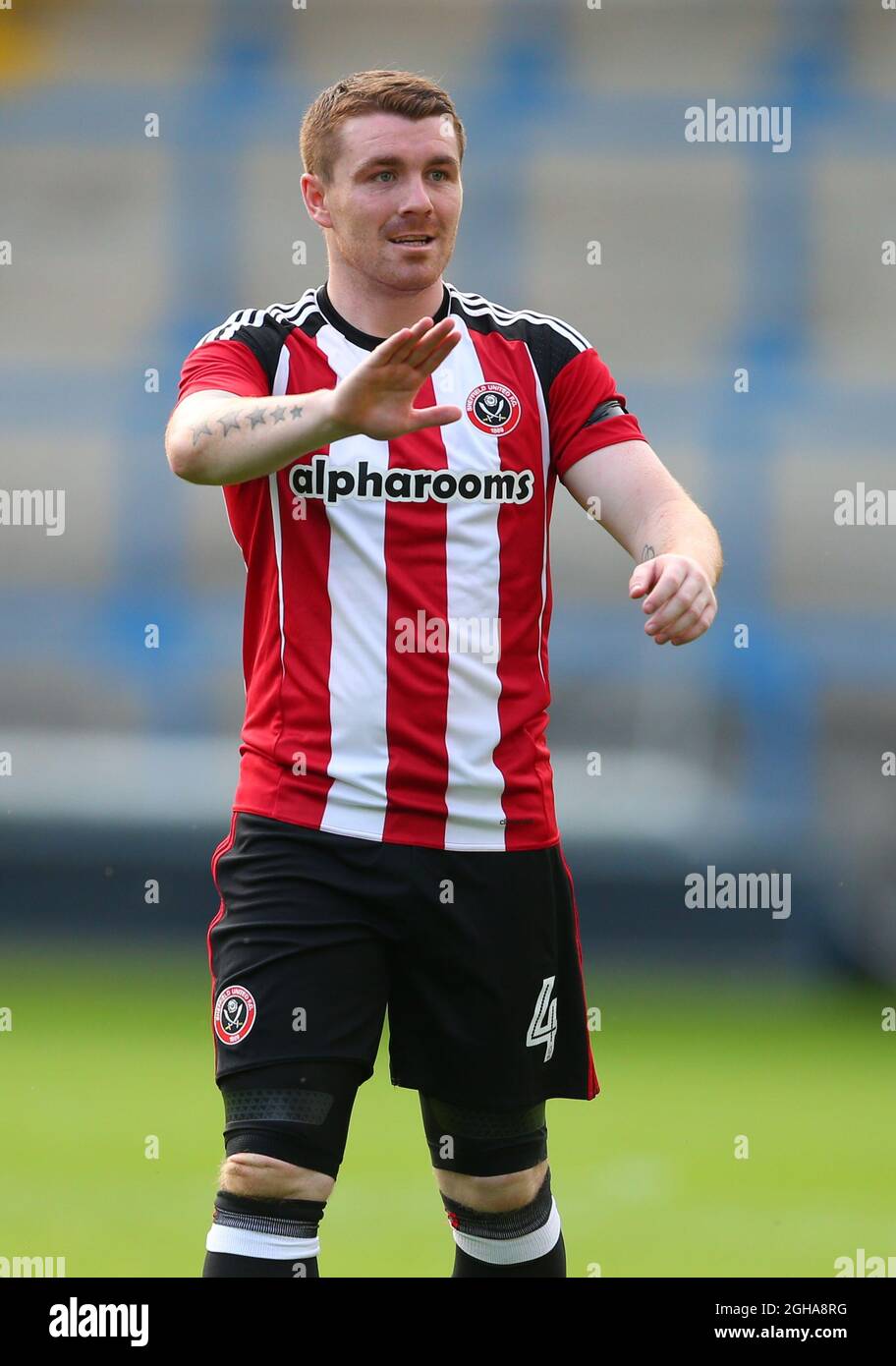 John Fleck of Sheffield Utd during the pre season friendly at the Shay ...