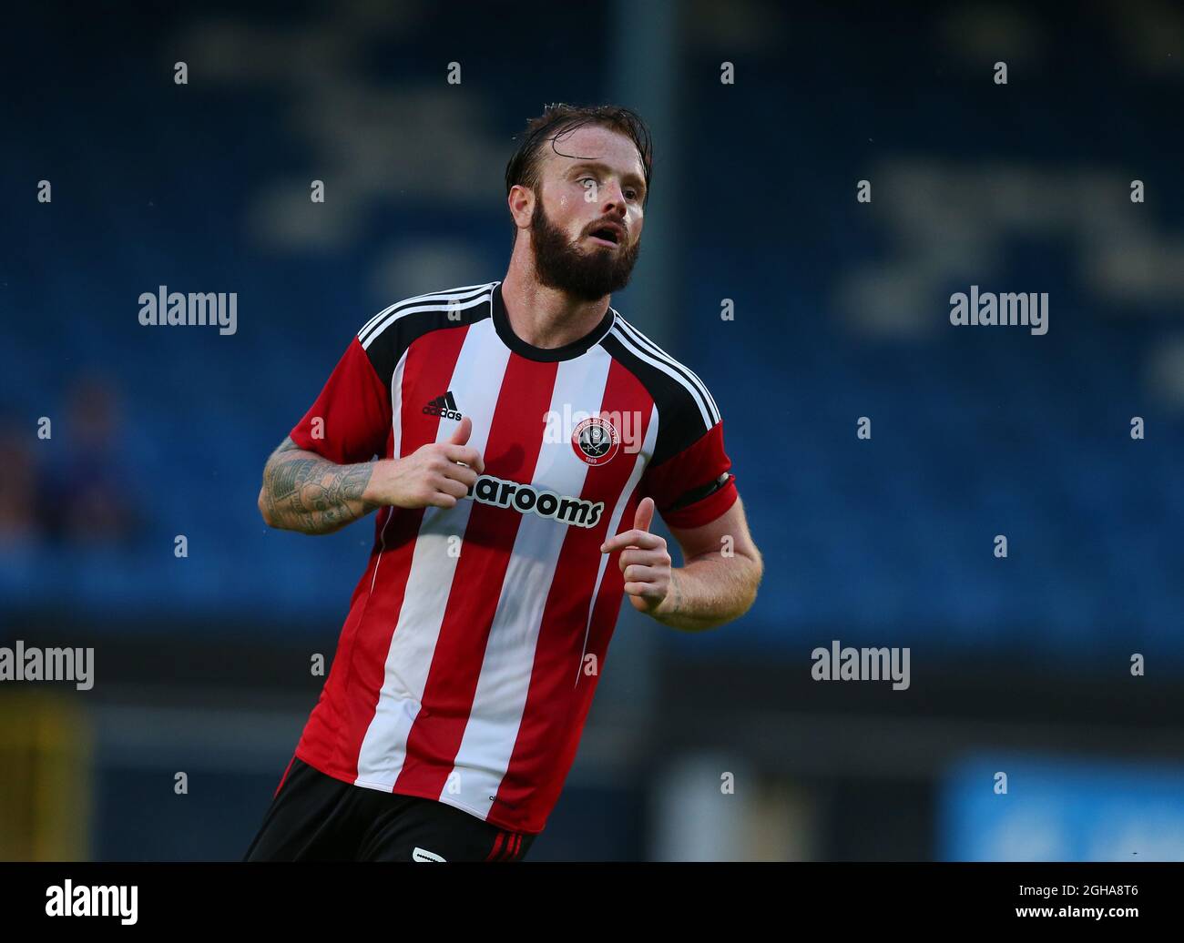 John Brayford of Sheffield Utd during the pre season friendly at the ...