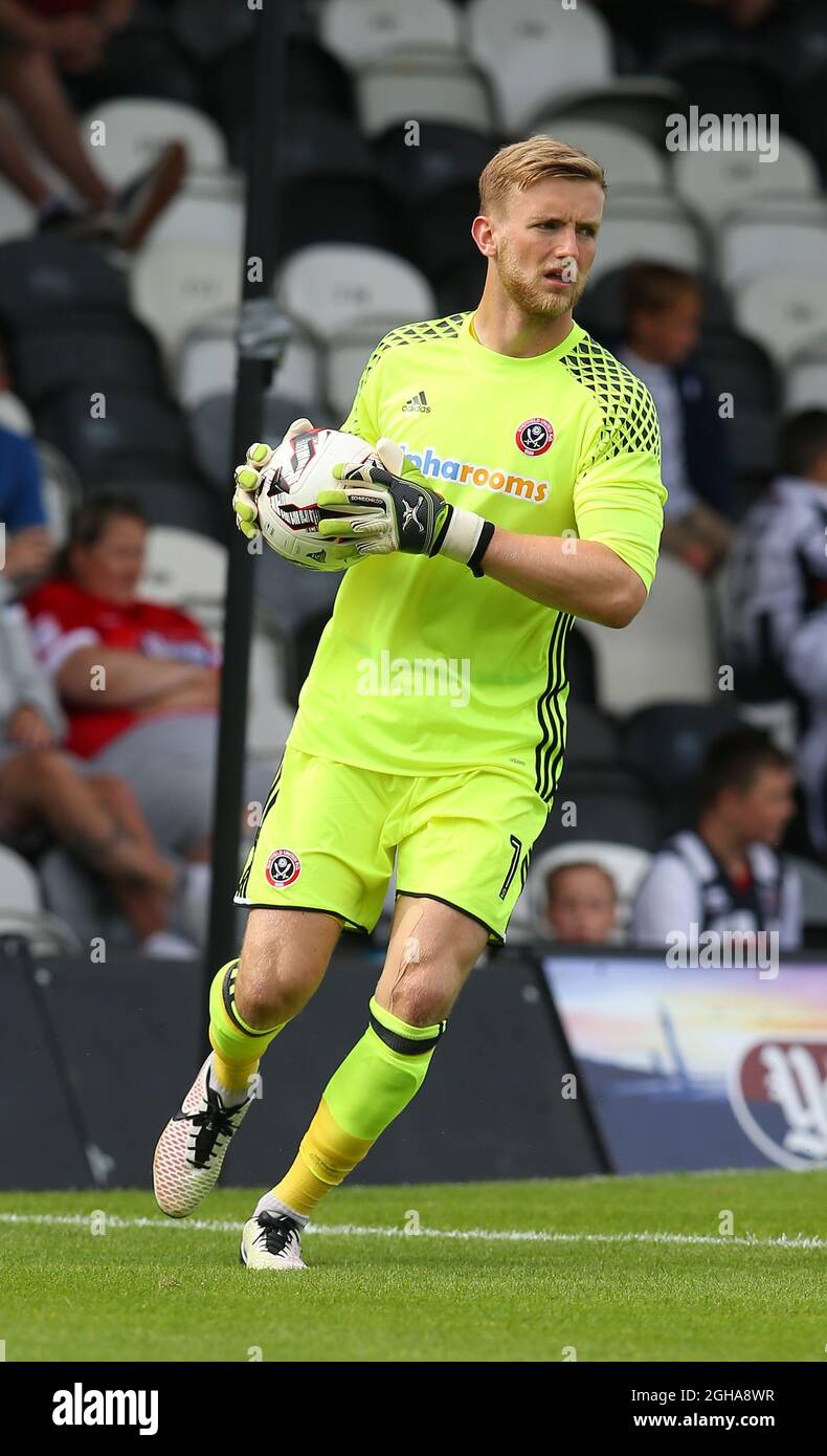George Long of Sheffield Utd during the pre season friendly at the ...