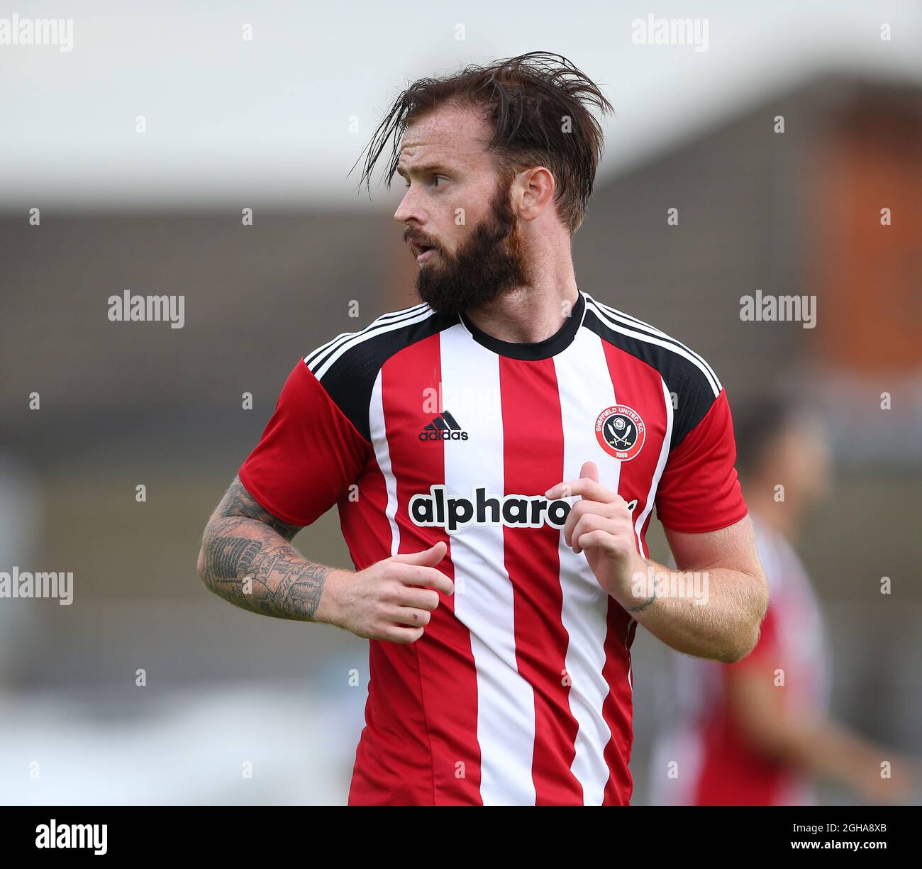 John Brayford of Sheffield Utd during the pre season friendly at the ...