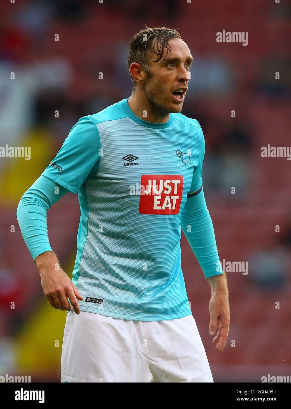 Richard Keogh of Derby County during the pre season friendly at the ...