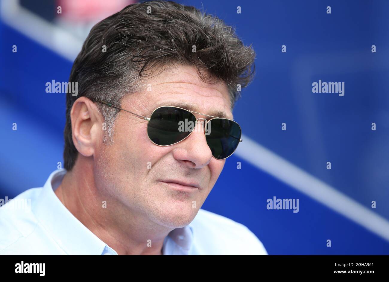 Watford's Walter Mazzarri looks on during the pre season friendly match ...