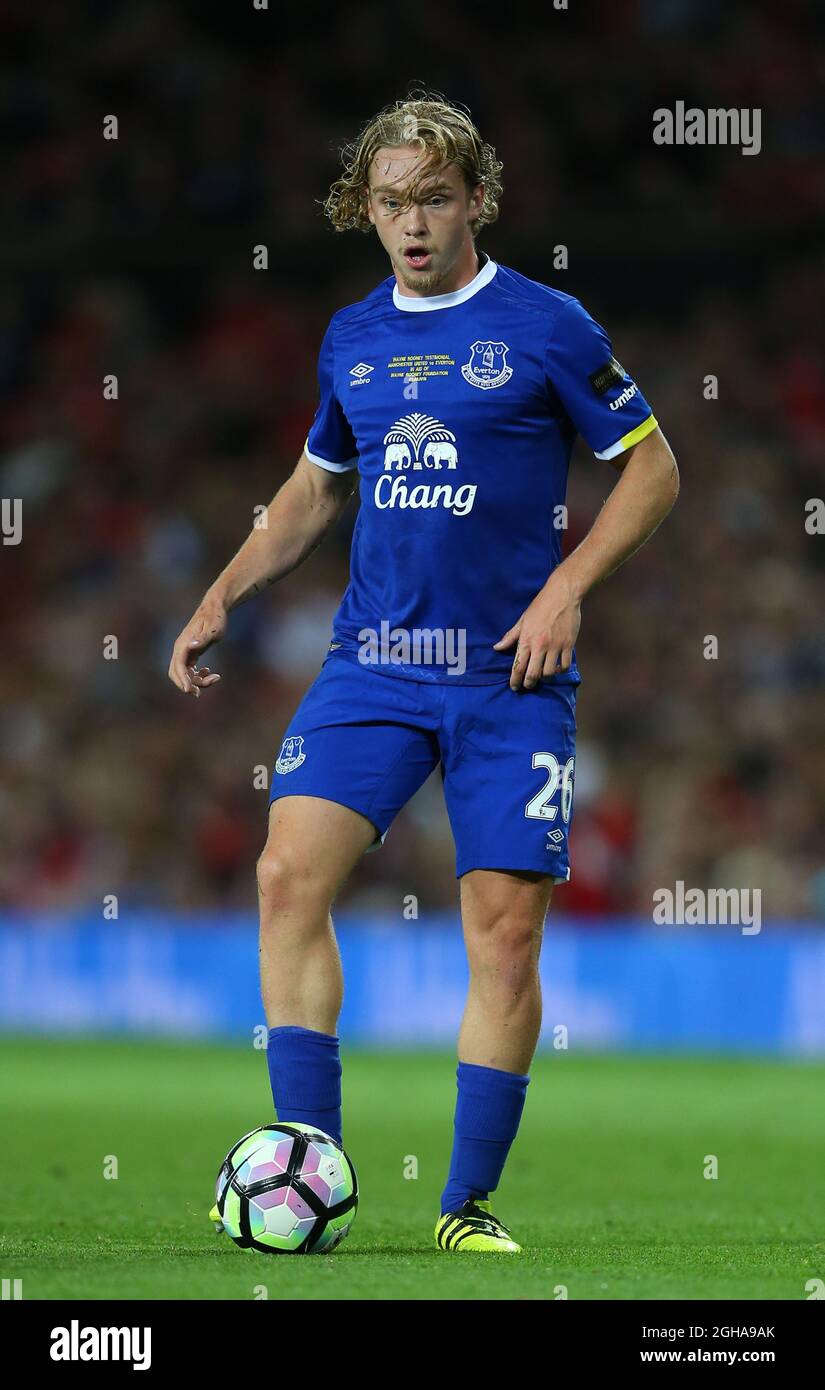 Tom Davies of Everton during the Wayne Rooney testimonial match at the ...