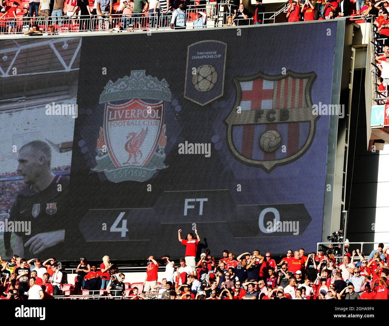 The scoreboard at wembley hi-res stock photography and images - Alamy