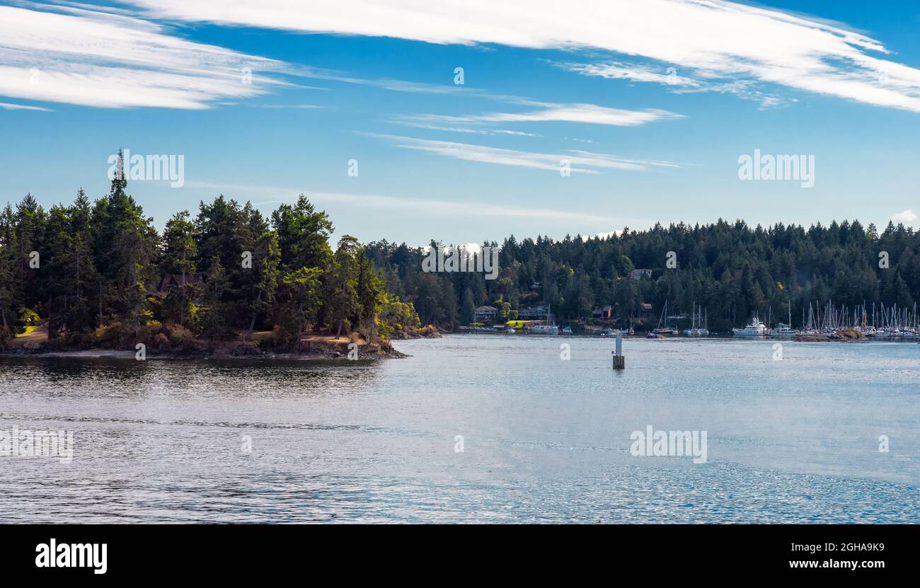 Canadian Nature Landscape View of the Islands on West Coast Stock Photo ...
