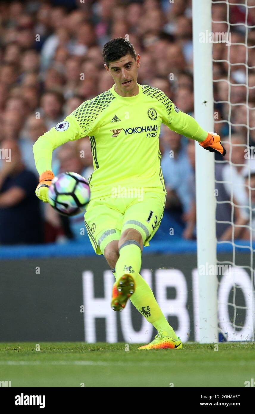 Chelsea's Thibaut Courtois in action during the Premier League match at ...