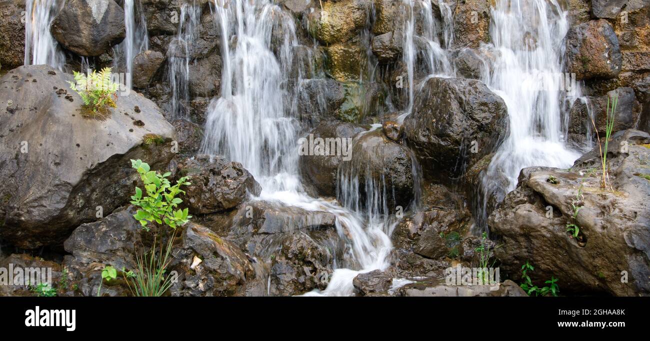 Waterfall splashing texture background hi-res stock photography and ...