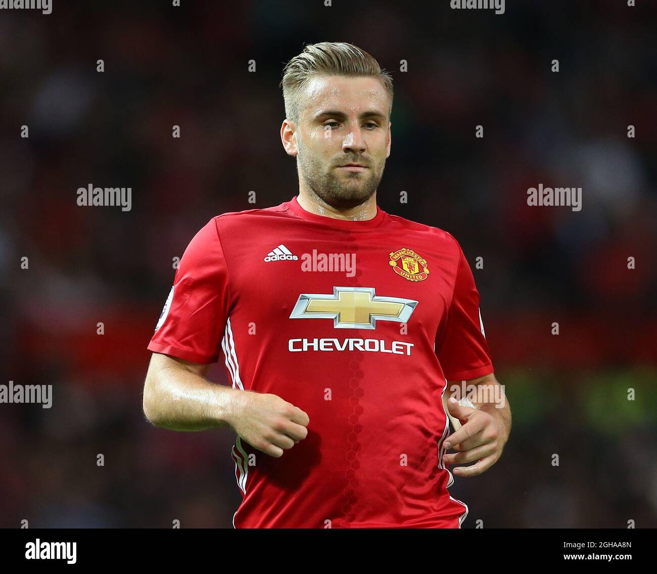 Luke Shaw of Manchester United during the Premier League match at the ...