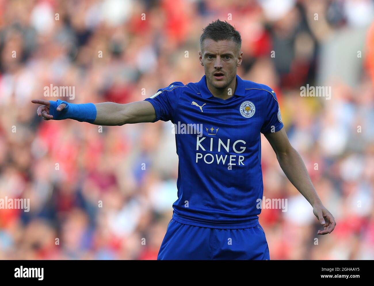Jamie vardy 2016 leicester hi-res stock photography and images - Alamy