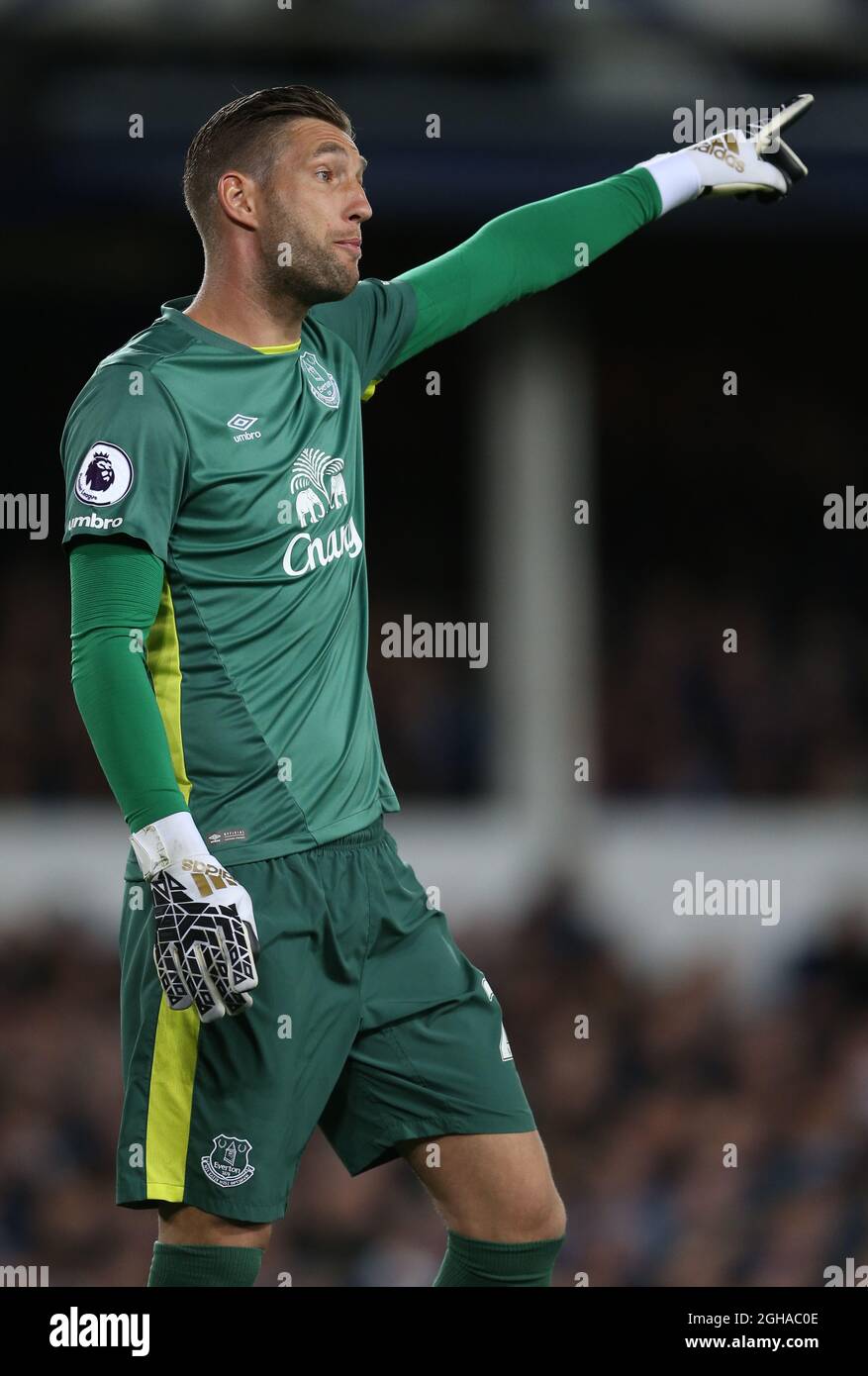 Maarten Stekelenburg of Everton during the Premier League match at ...
