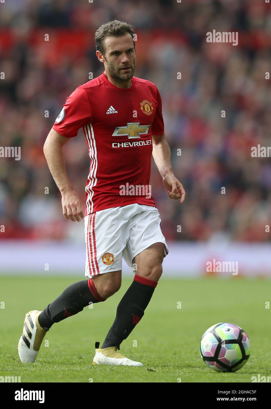 Juan Mata of Manchester United during the Premier League match at Old ...