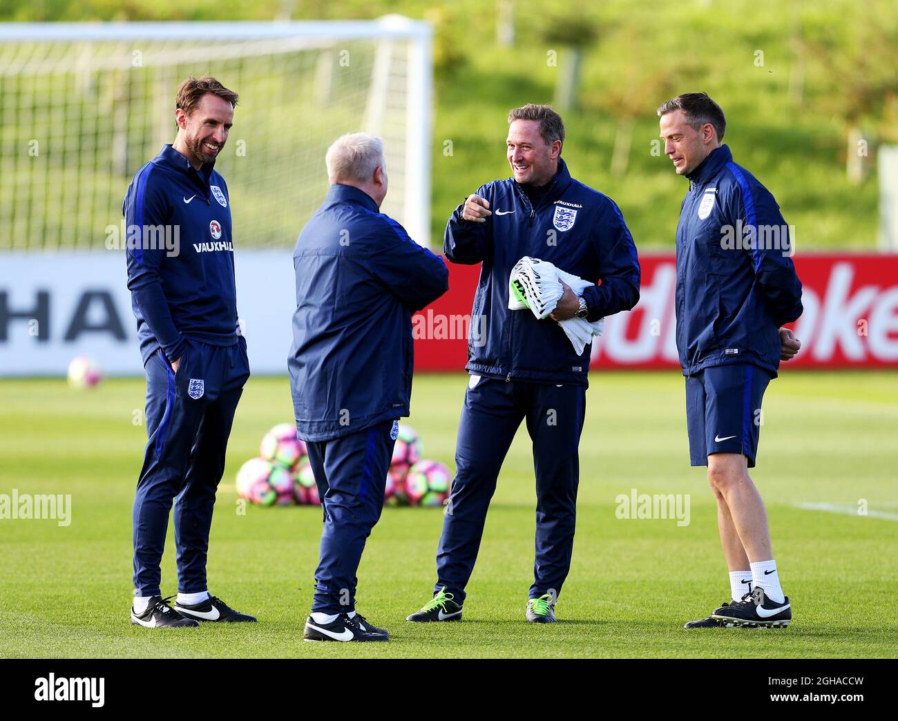 England manager Gareth Southgate, Sammy Lee and Steve Holland talk ...