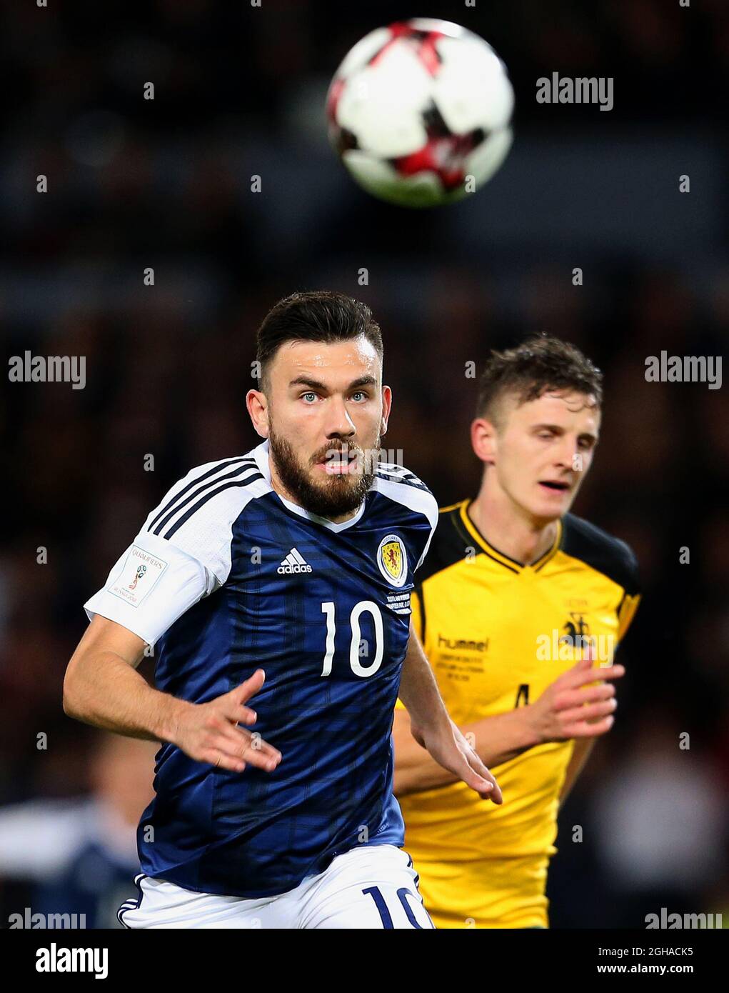 Robert Snodgrass of Scotland in action during the 2018 FIFA World Cup ...