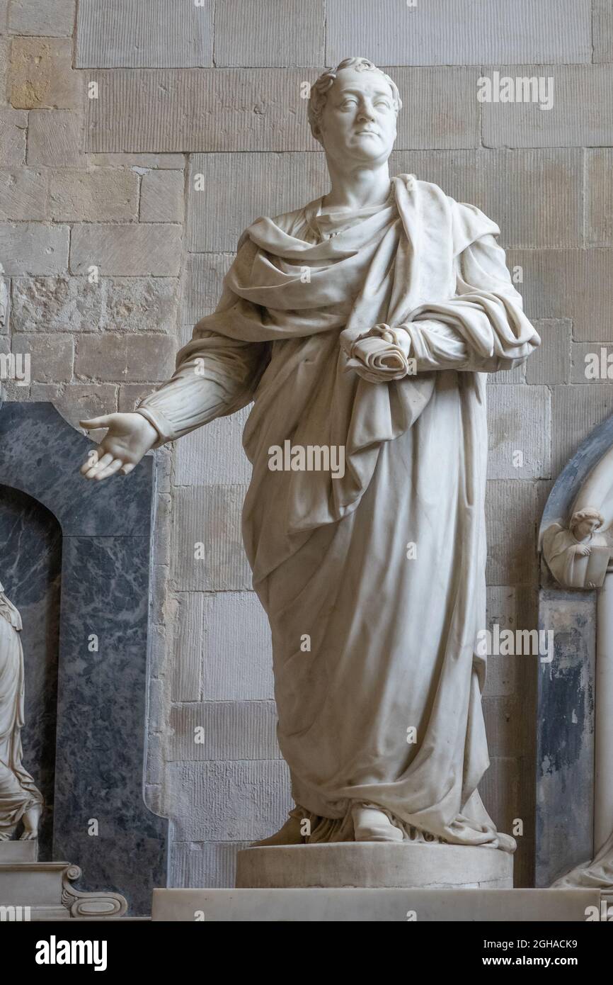 England. West Sussex. Chichester cathedral, Huskisson statue Stock ...