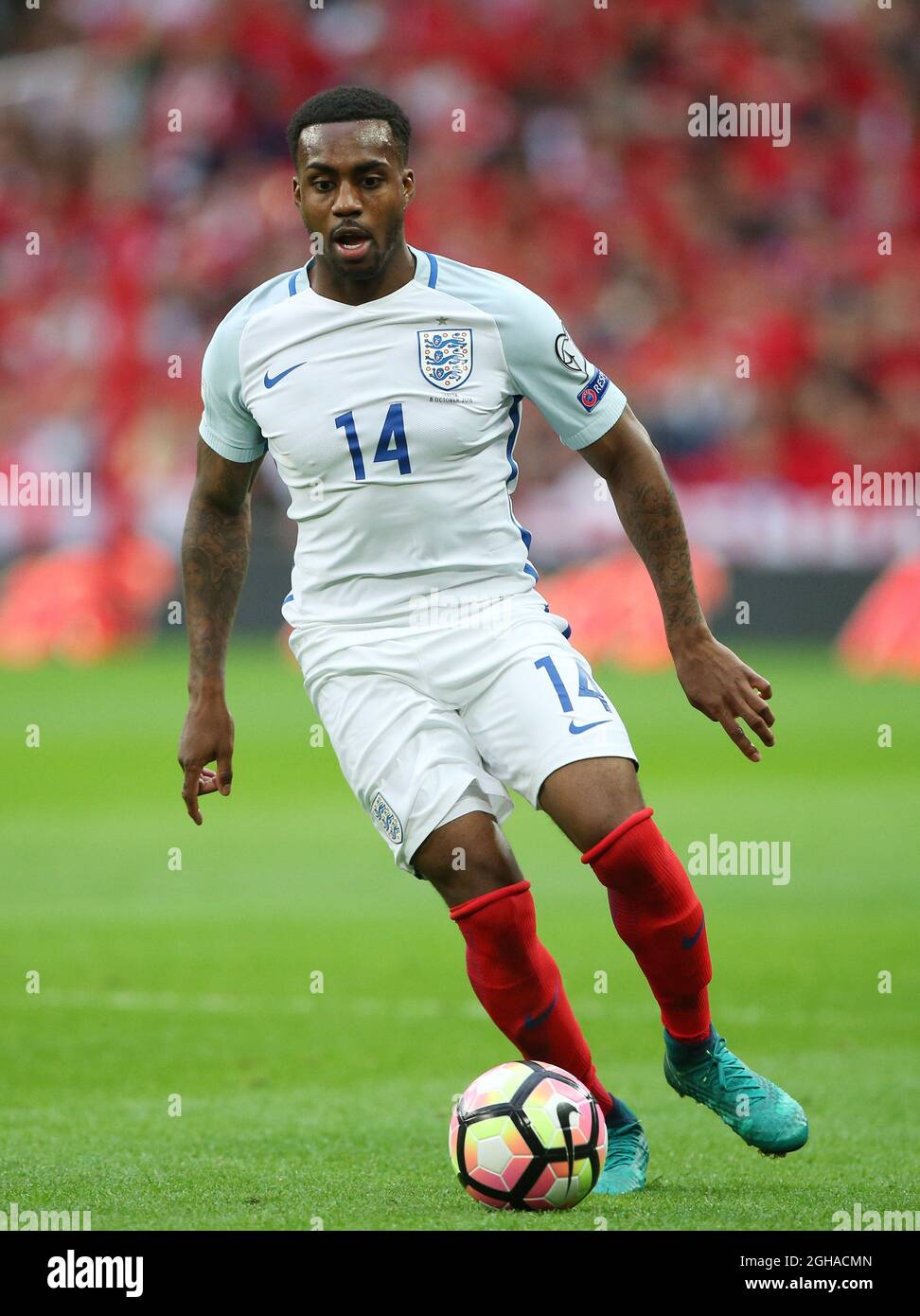 England's Danny Rose in action during the World Cup Qualifying Group F ...