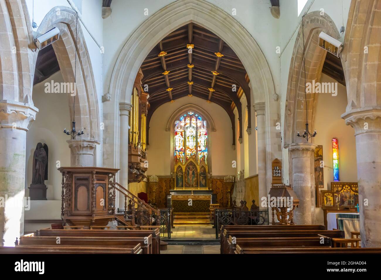 Oakham church interior hi-res stock photography and images - Alamy