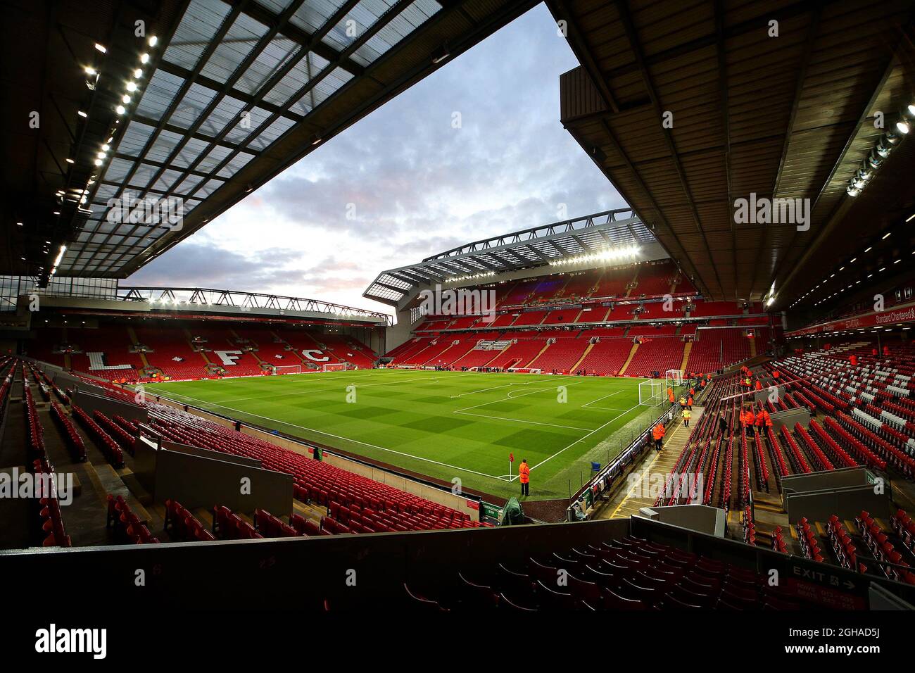 A general view of anfield stadium hi-res stock photography and images ...