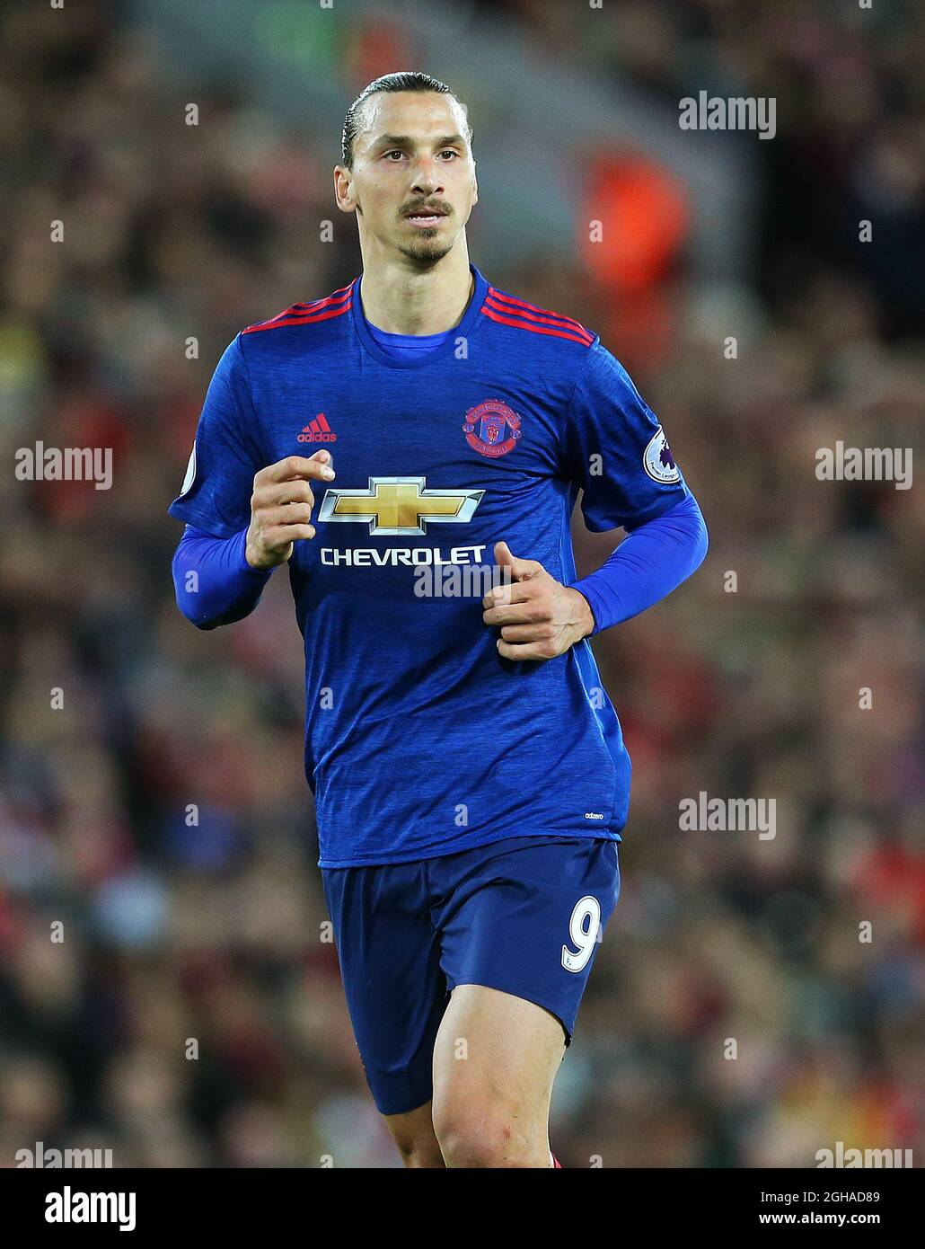 Zlatan Ibrahimovic of Manchester United during the Premier League match ...
