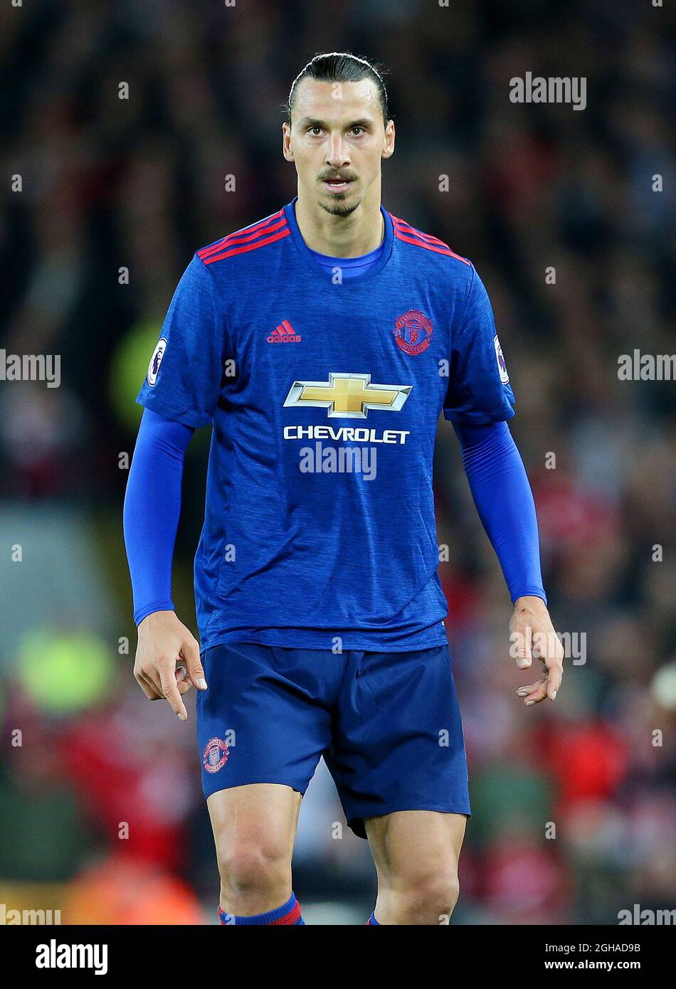 Zlatan Ibrahimovic of Manchester United during the Premier League match ...